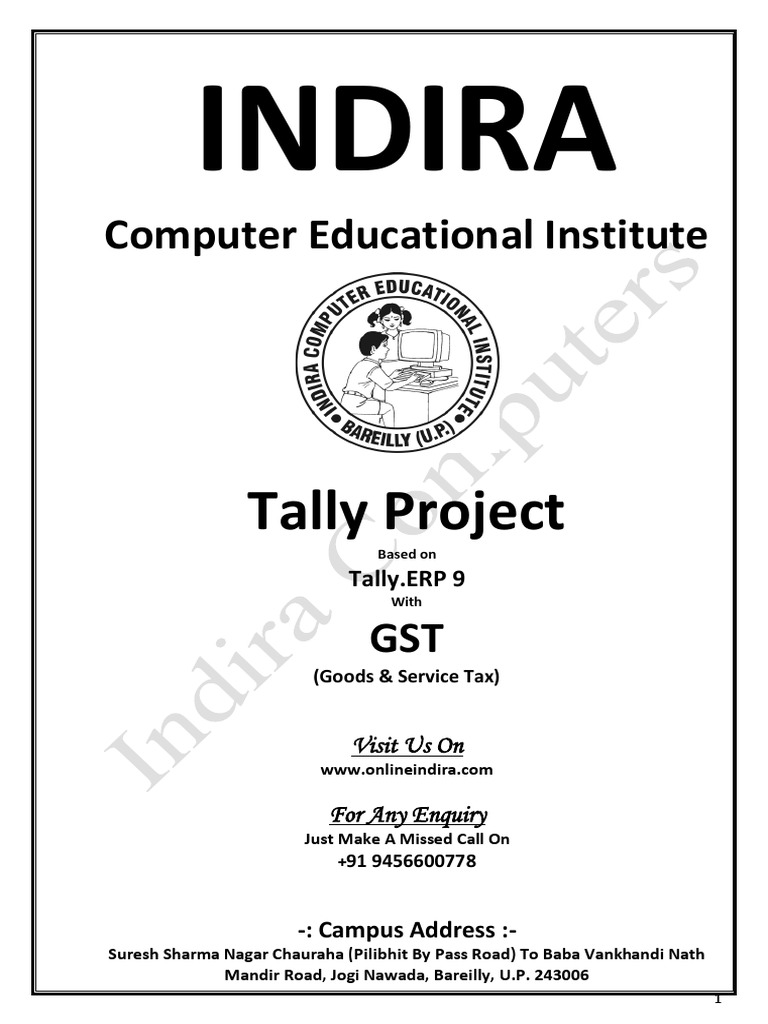 Tally Project with GST Overview | PDF | Debits And Credits | Financial ...