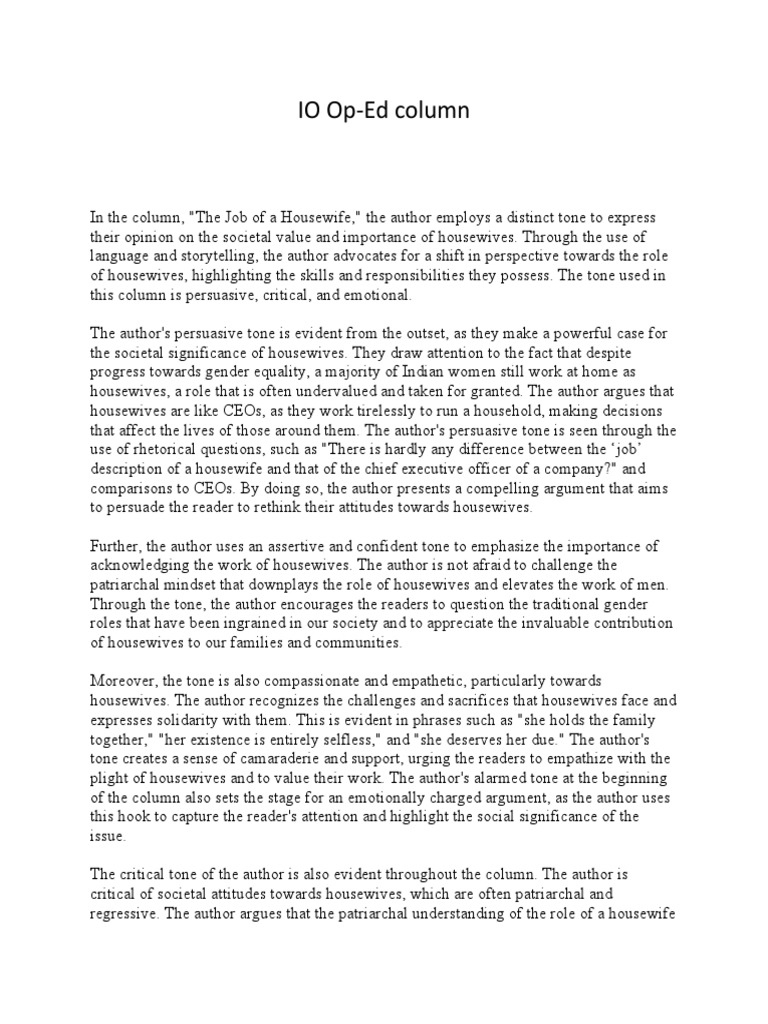 IO Op-Ed Column English | PDF