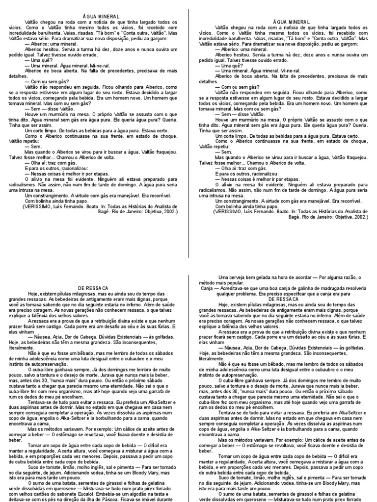 Crônicas de Luís Fernando Veríssimo | PDF