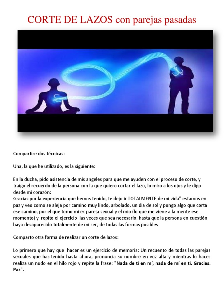 CORTE DE LAZOS Con Parejas Pasadas | PDF