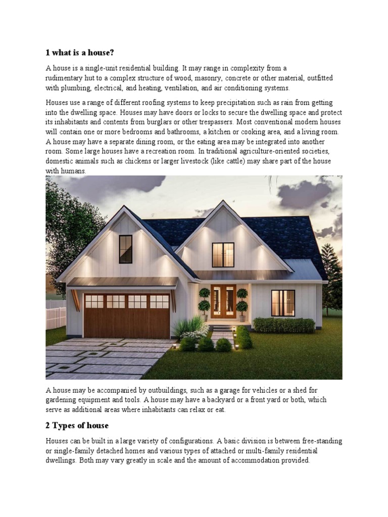 1 What Is A House | PDF | Stairs | Bedroom