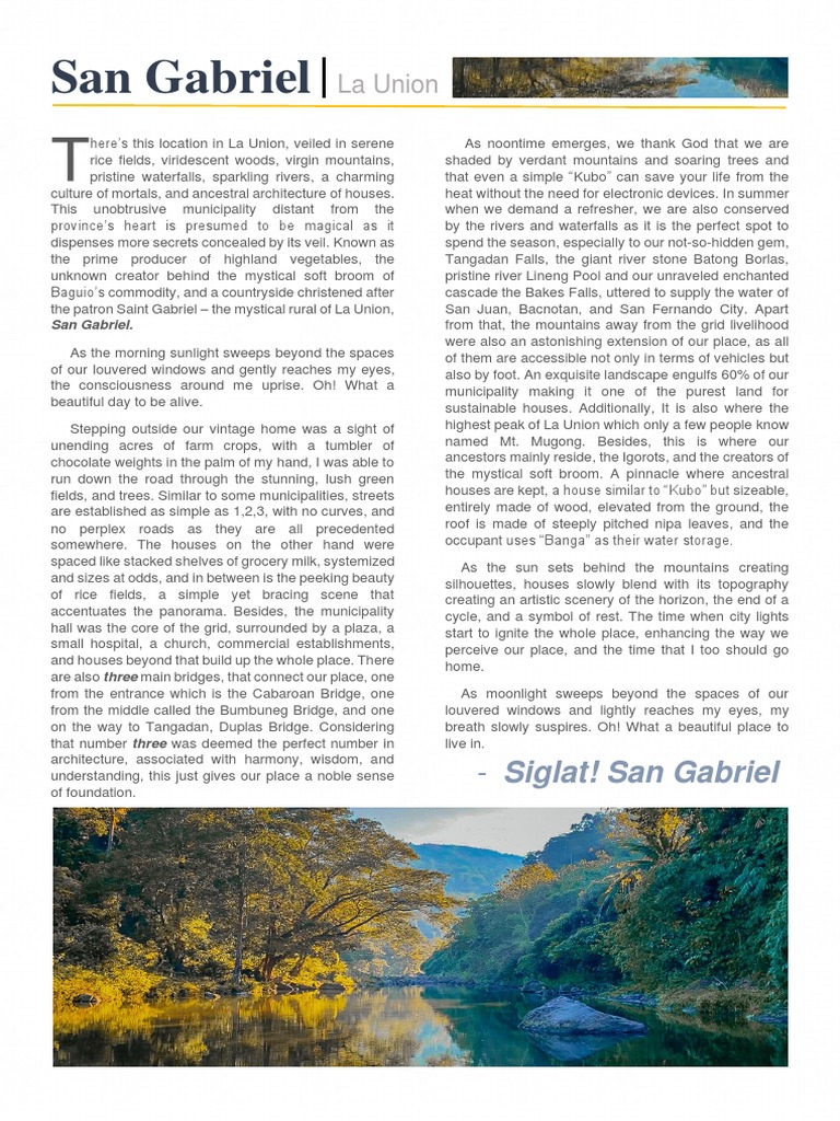 San Gabriel: La Union | PDF