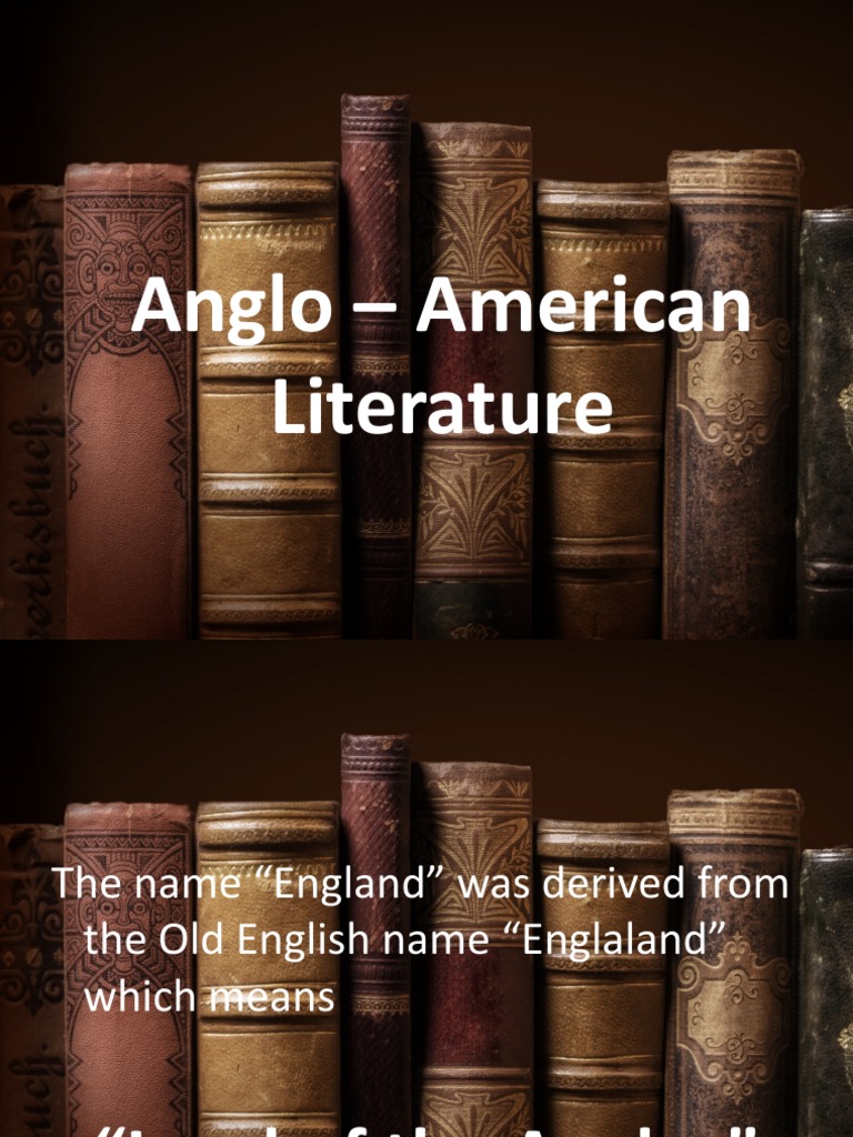Overview of Anglo-American Literature | PDF | Classics