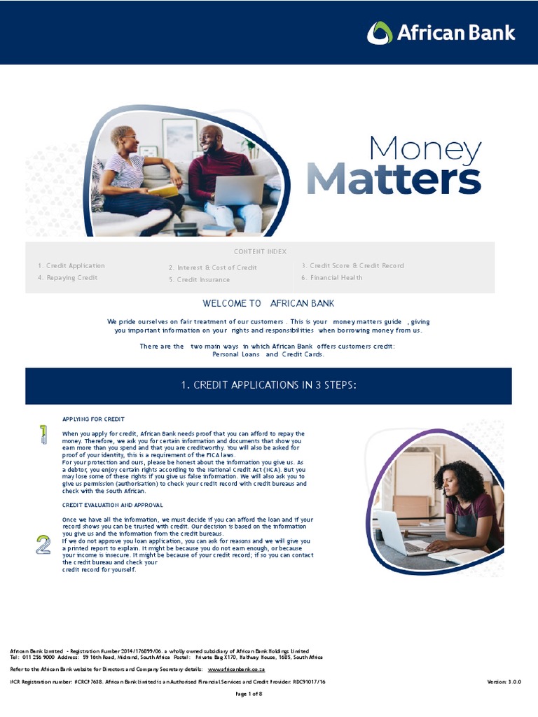 Money Matters. | PDF | Finance & Money Management | Credit