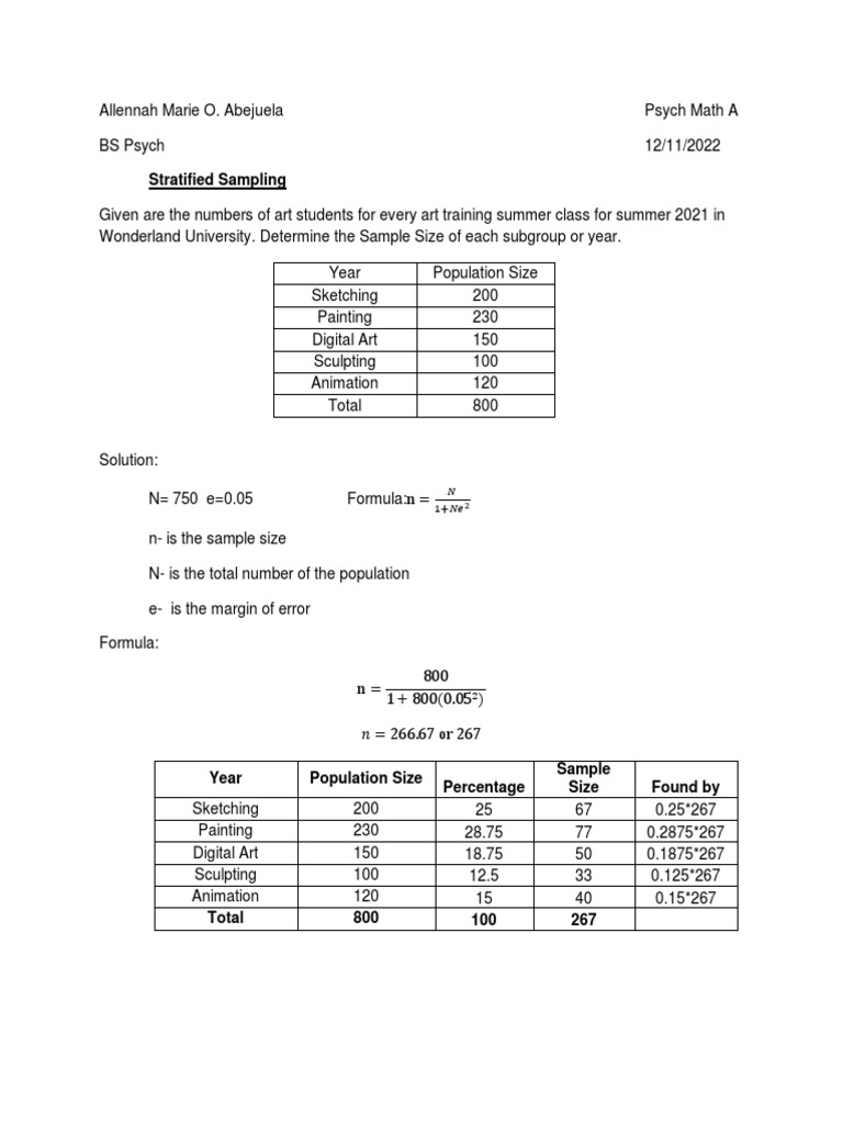 Performance Task Final 2 | PDF | Sampling (Statistics) | Research Methods
