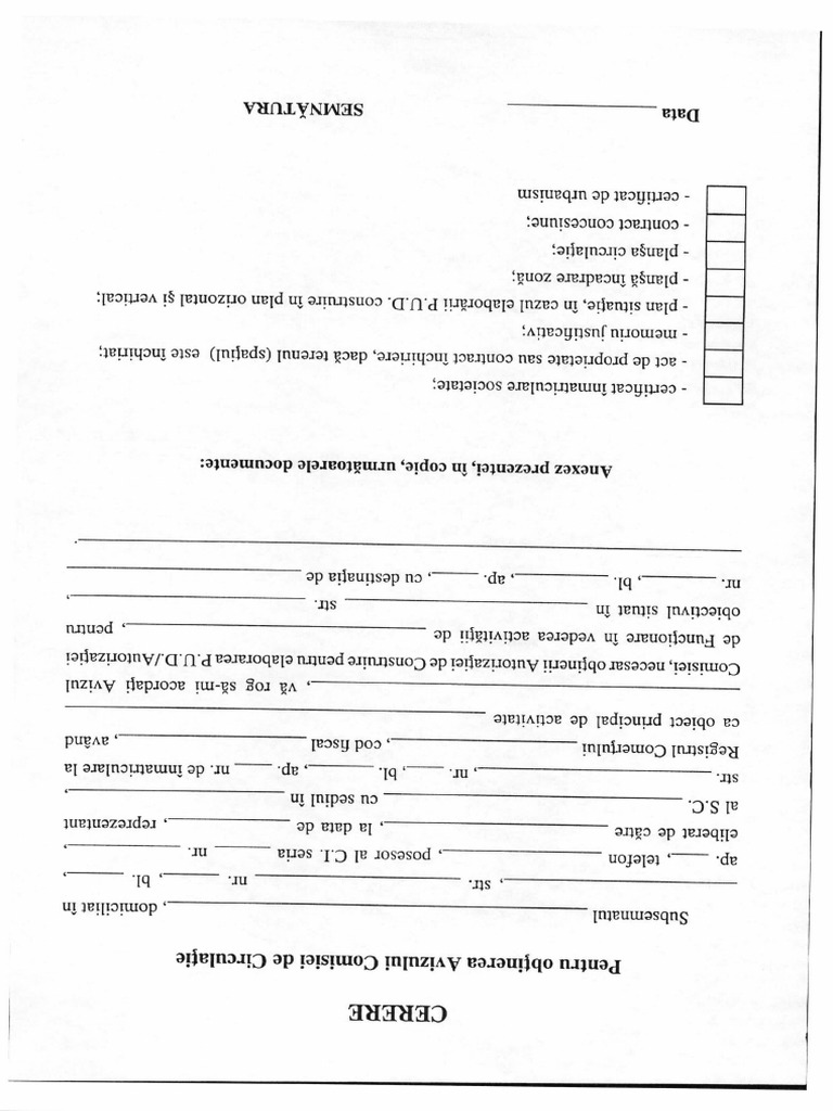 Aviz Circulatie | PDF