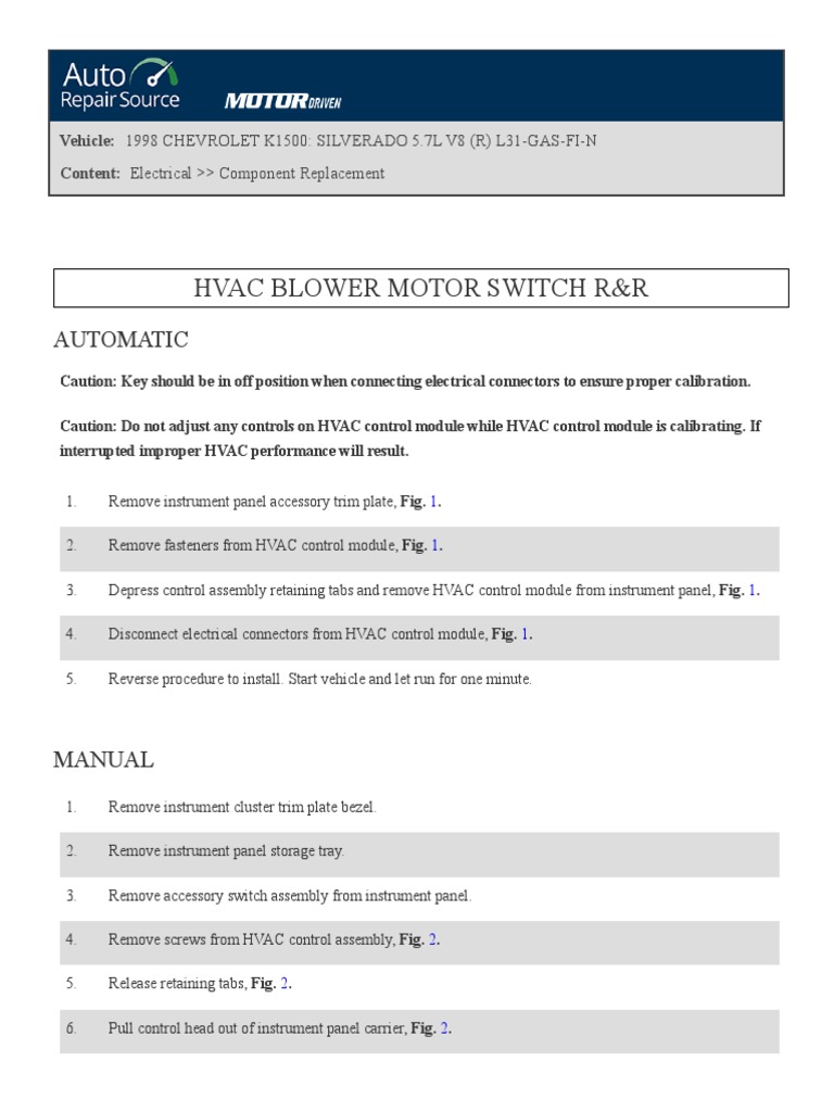 Hvac Blower | PDF