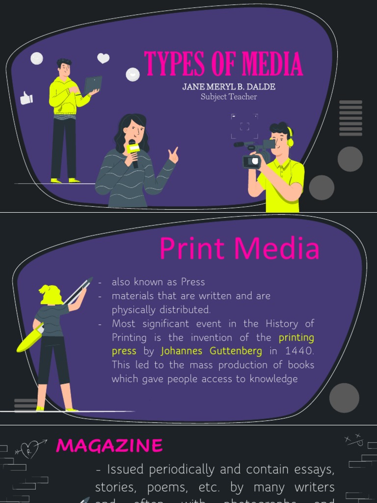 5 Types of Media | PDF | World Wide Web | Internet & Web