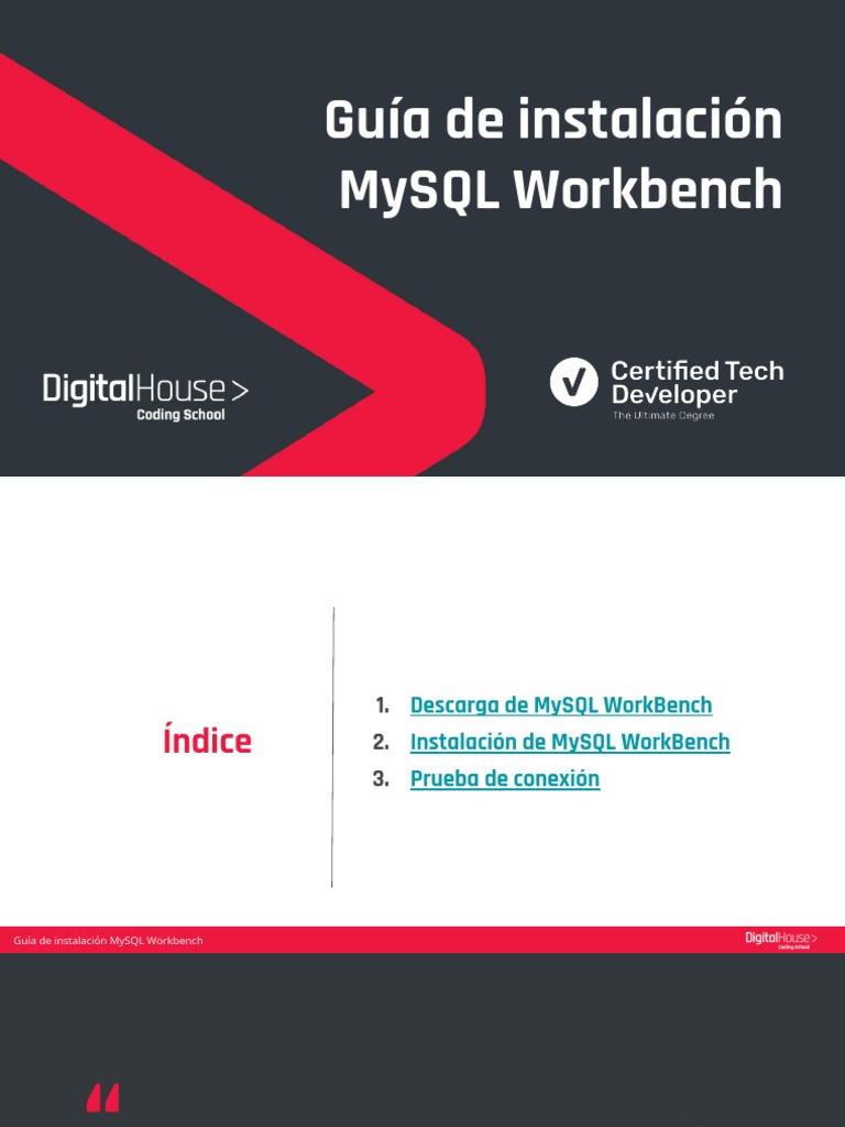 V2 - Guia Instalacion MySQL Workbench | PDF | Mi sql | Ciencias de la ...