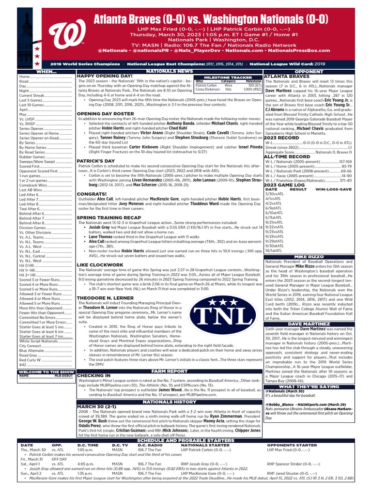 3 30vsATL | PDF | Pitcher | Positions (Team Sports)