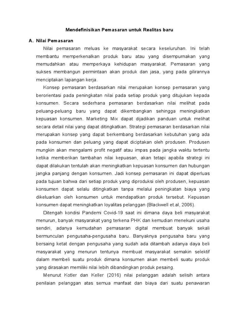 UTS Marketing Manajemen | PDF