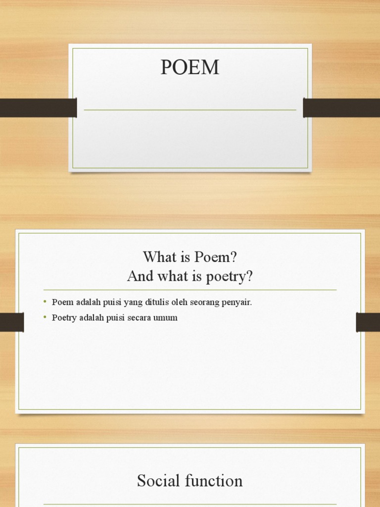 Understanding Poetry: Structure & Features | PDF | Classics