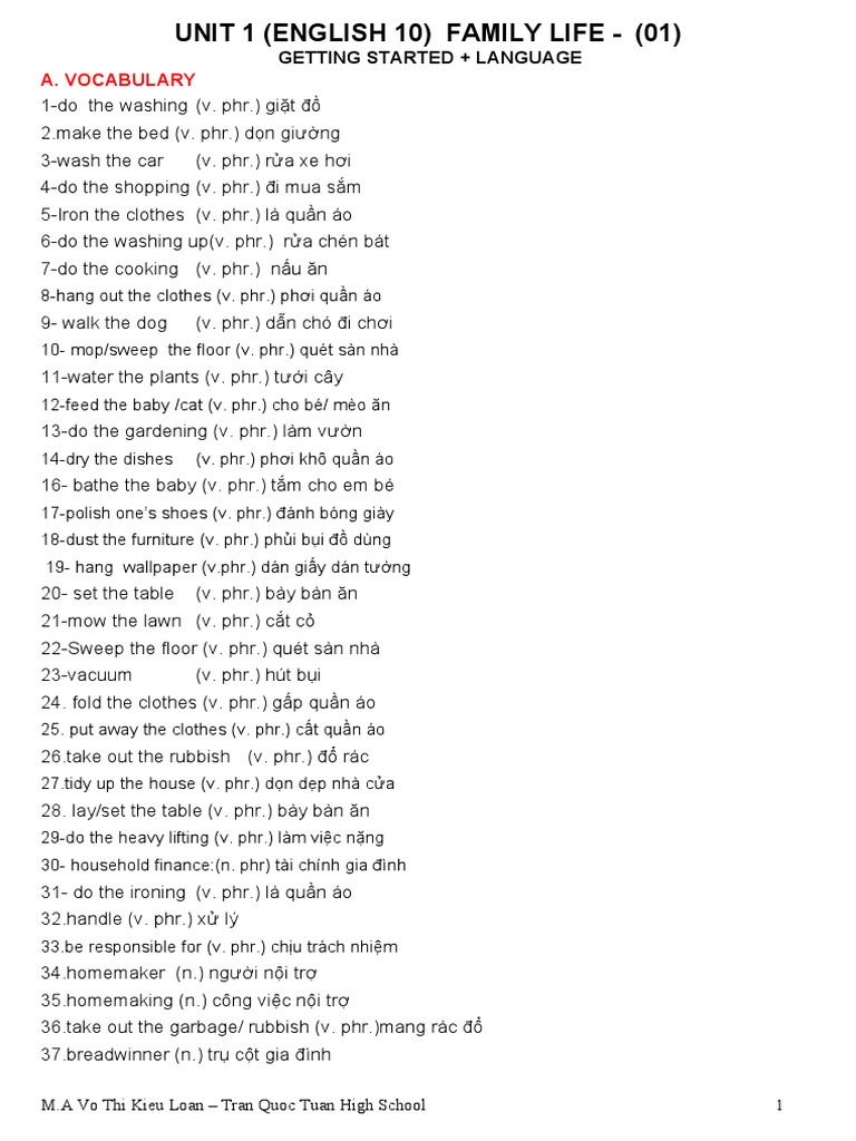 (E10 - GỞI HỌC SINH) LY THUYET UNIT 1 2 3 | PDF