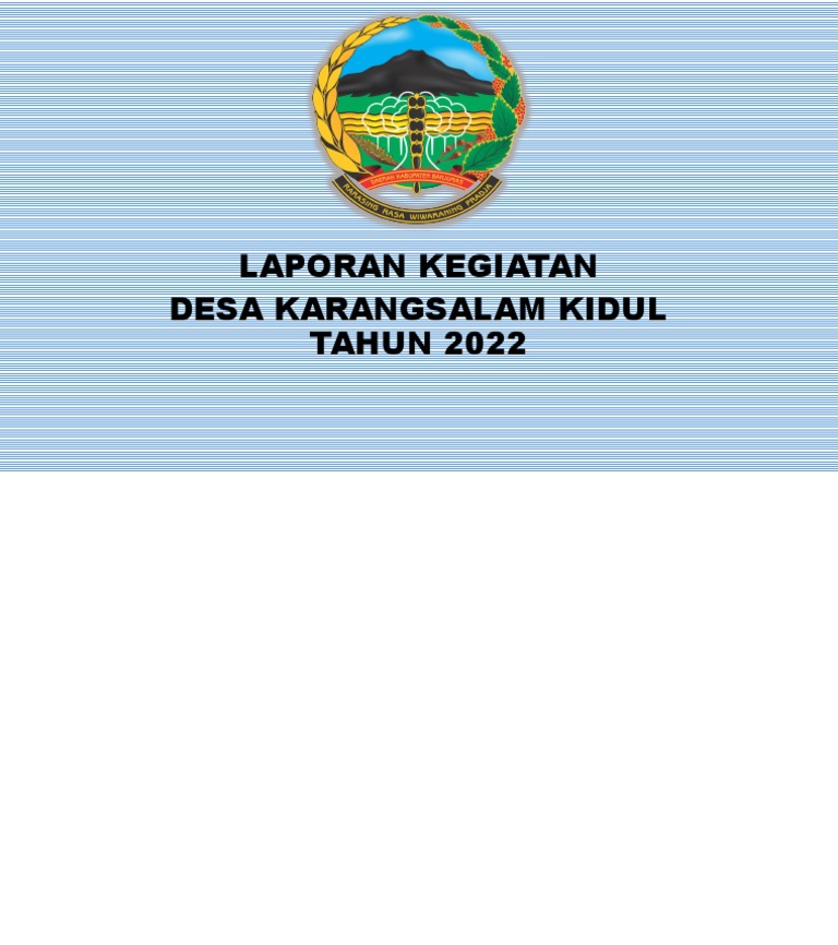 Laporan Kegiatan Desa | PDF