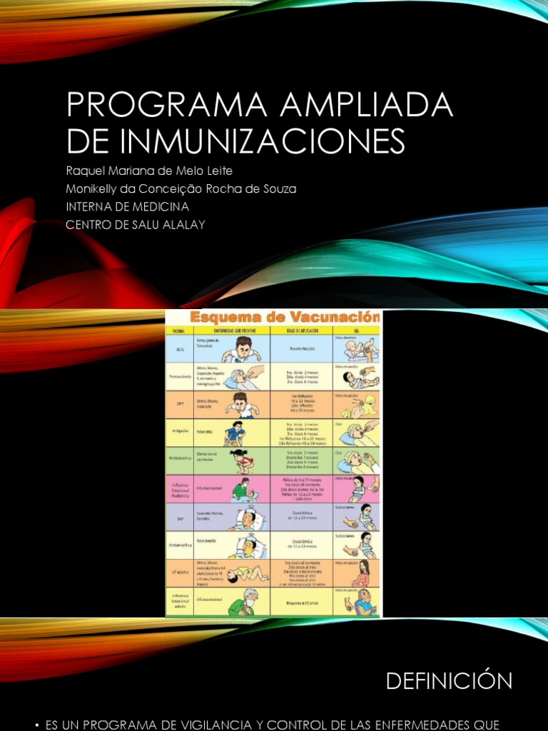 Programa Ampliada de Inmunizaciones | PDF | Vacunas | Cuidado de la salud