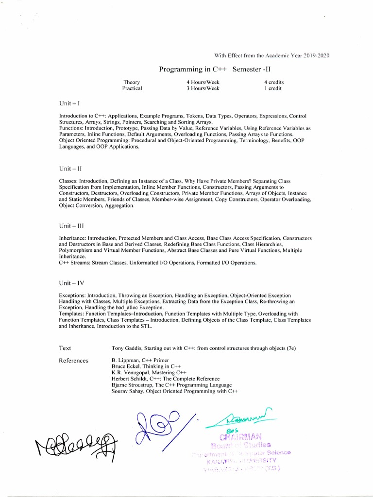 BSC (CS) 2nd Sem | PDF