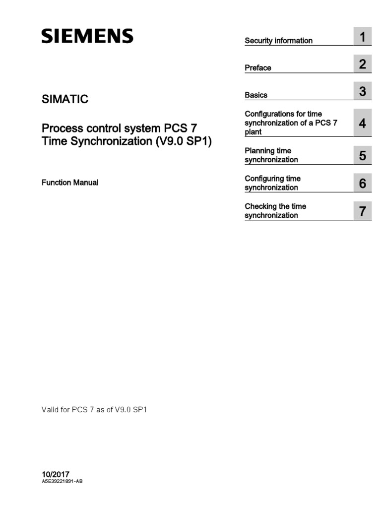 PCS7 - Time Synchronization - en-US | PDF | Computer Network | Personal ...