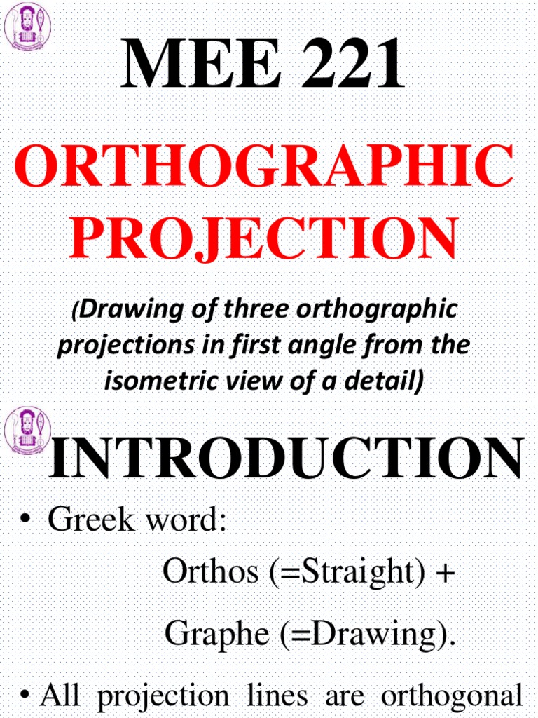 Mee 221 Orthog Sept 2021 | PDF | Plane (Geometry) | Drawing