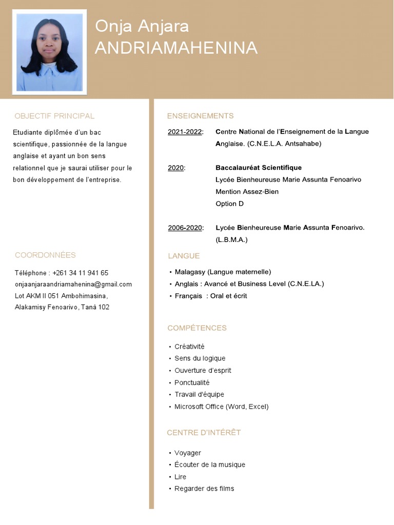 Mon CV | PDF