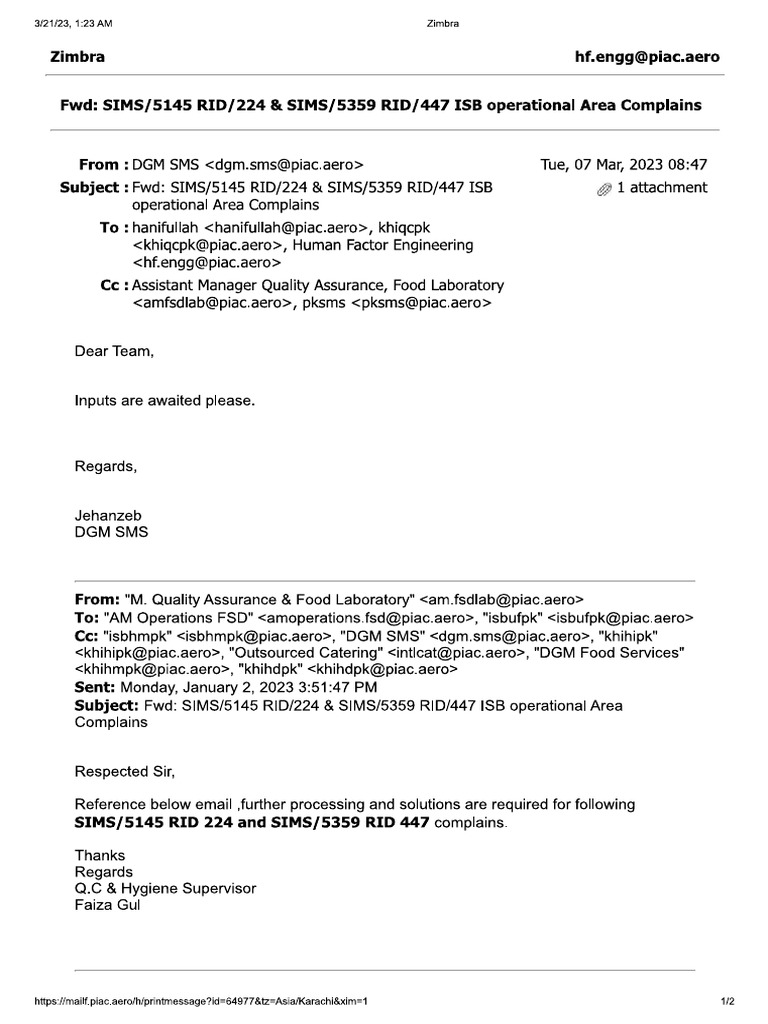 ATR Aft Cargo Net SIMS | PDF