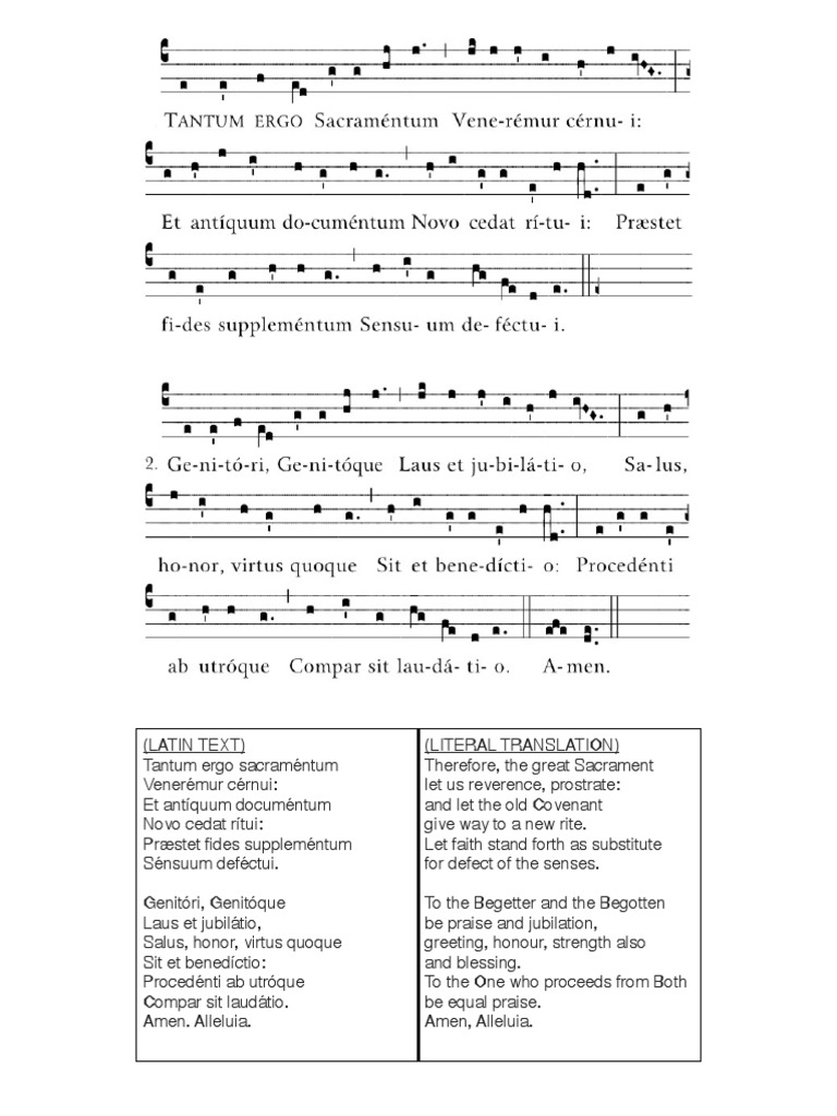 Tantum Ergo | PDF