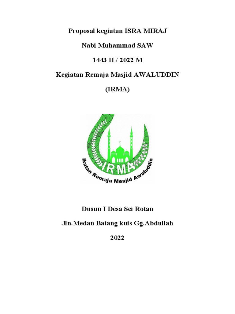 Proposal Isra Miraj | PDF