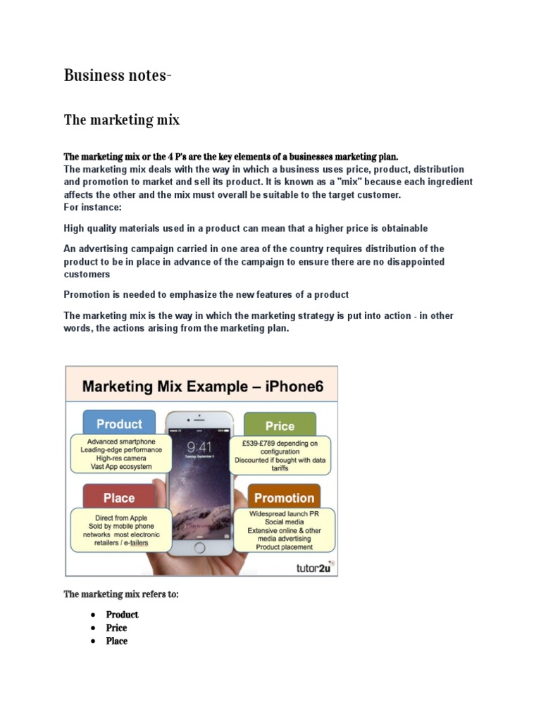 Marketting Mix | PDF | Marketing | Retail