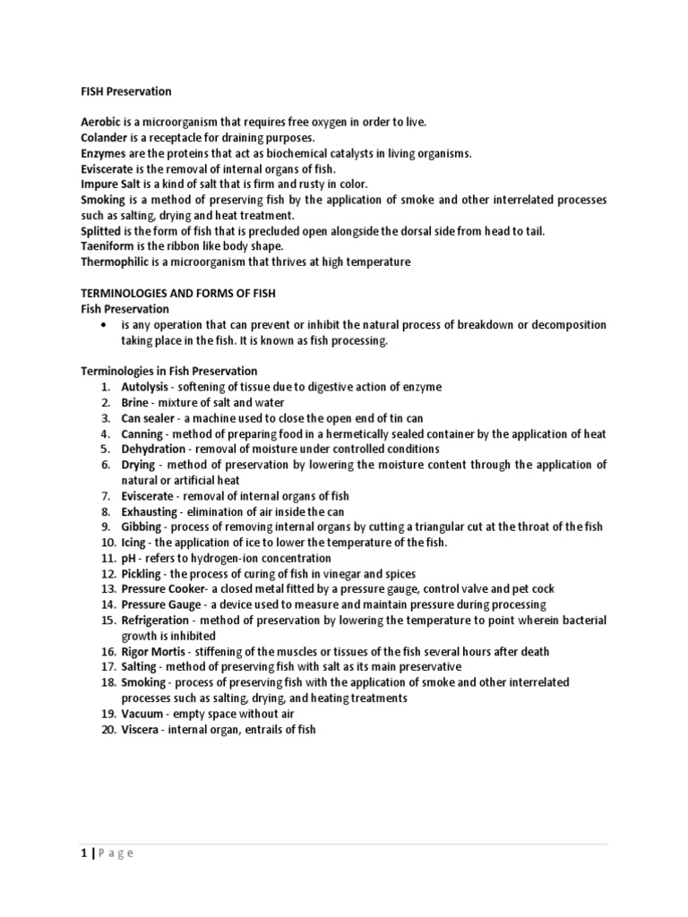 Module 13 Fish Preservation | PDF | Smoking (Cooking) | Food Preservation