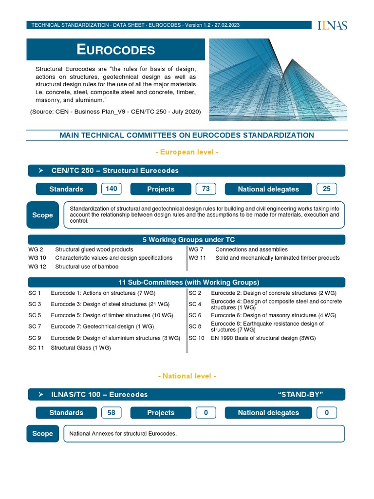 Eurocodes Technical Standardization Guide | PDF | Civil Engineering ...