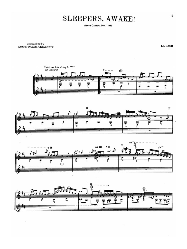 Bach Sleepers Awake | PDF