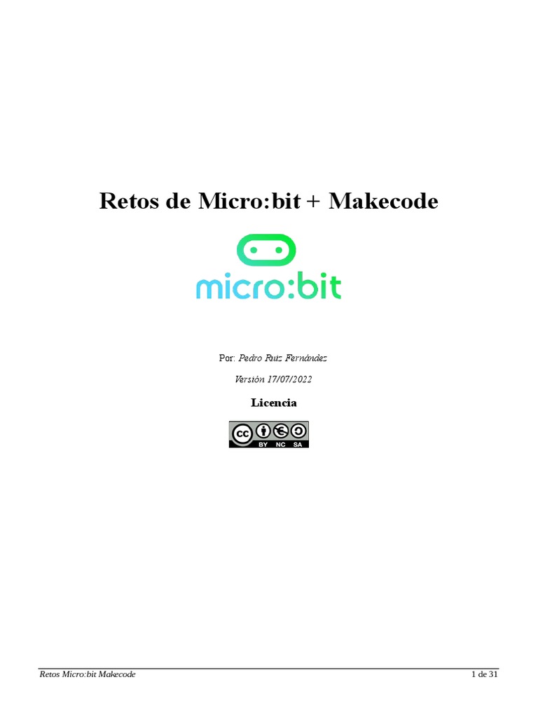 Retos Microbit | PDF | Diodo emisor de luz | Termostato
