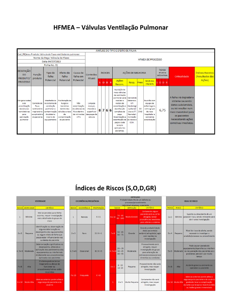 Válvulas HFMEA | PDF