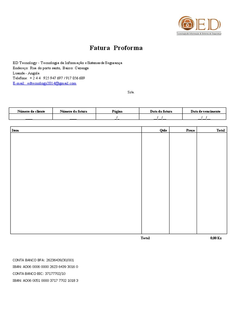 Fatura Proforma-ED TECNOLOGY | PDF