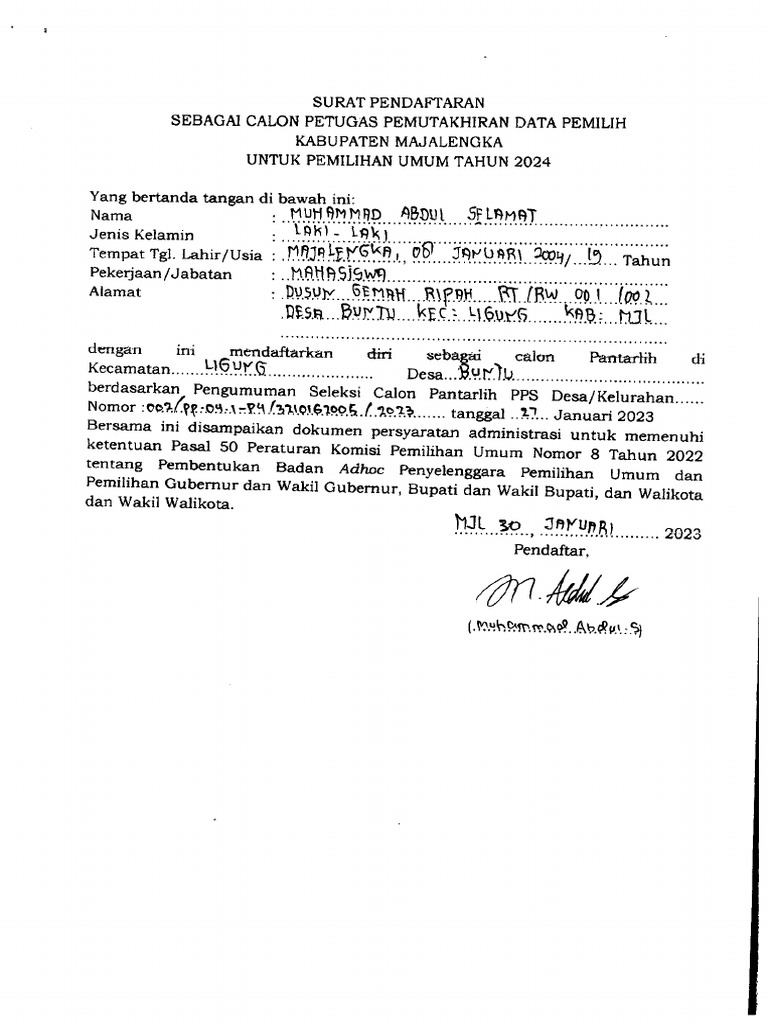 MUHAMAD ABDUL SELAMAT | PDF