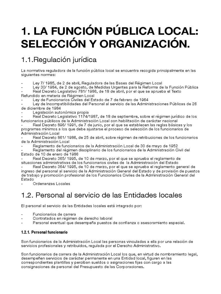 TEMA 4 El Personal Al Servicio de Las AAPP | PDF | Derecho laboral | Parlamento