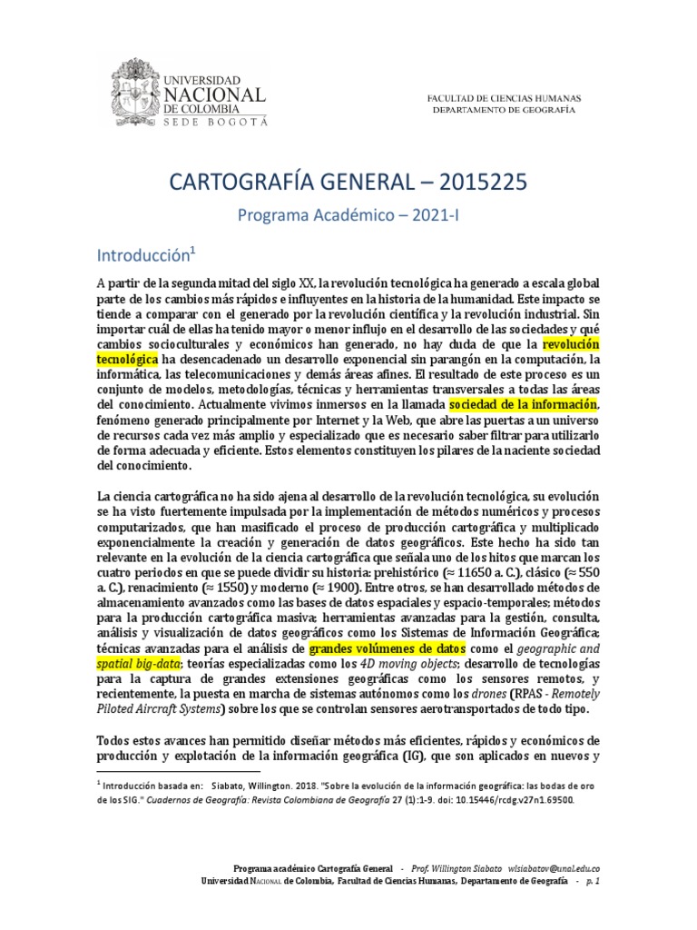Cartografia General 2021 | Descargar gratis PDF | Sistema de ...