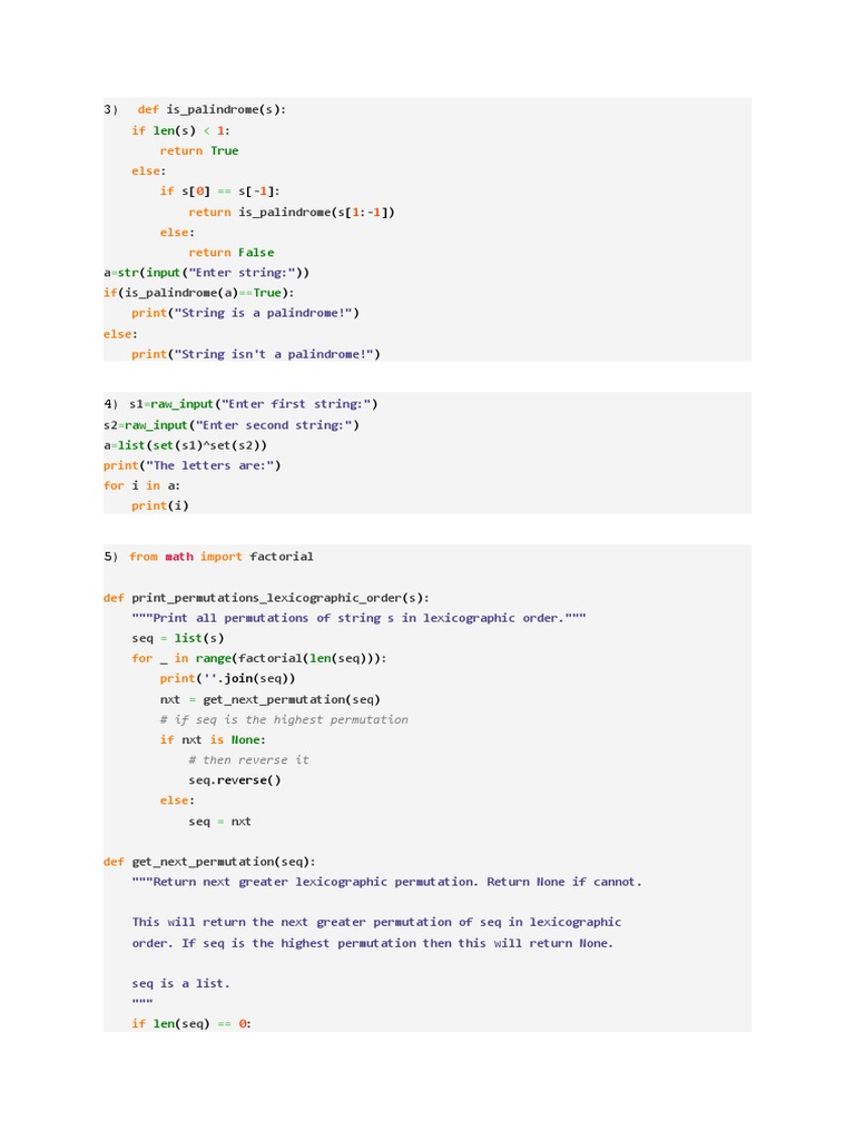 Len True: Def If Return Else If Return Else Return If Print Else Print | PDF | Computing ...