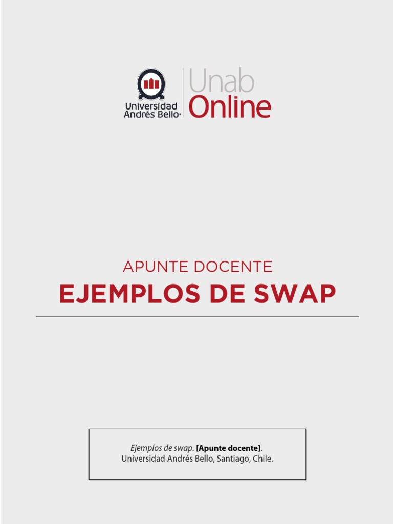 Ejemplos de Swap: Apunte Docente | PDF | Swap (Finanzas) | Mercados financieros