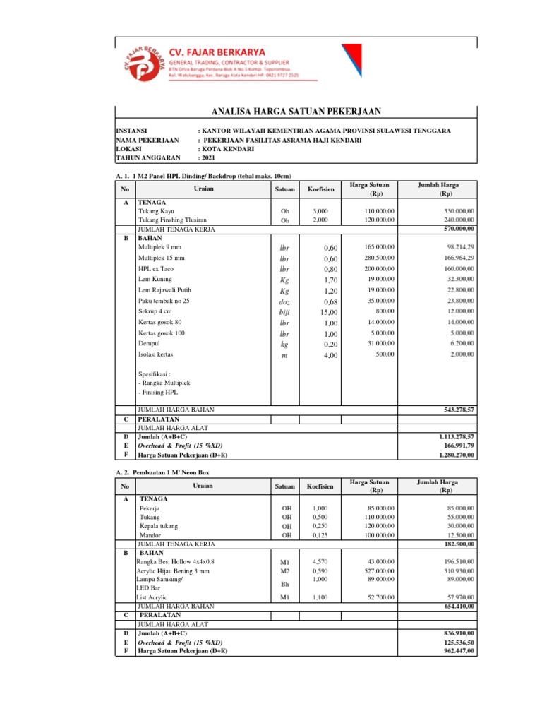 Ahsp - FASILTAS ASRAMA HAJI | PDF