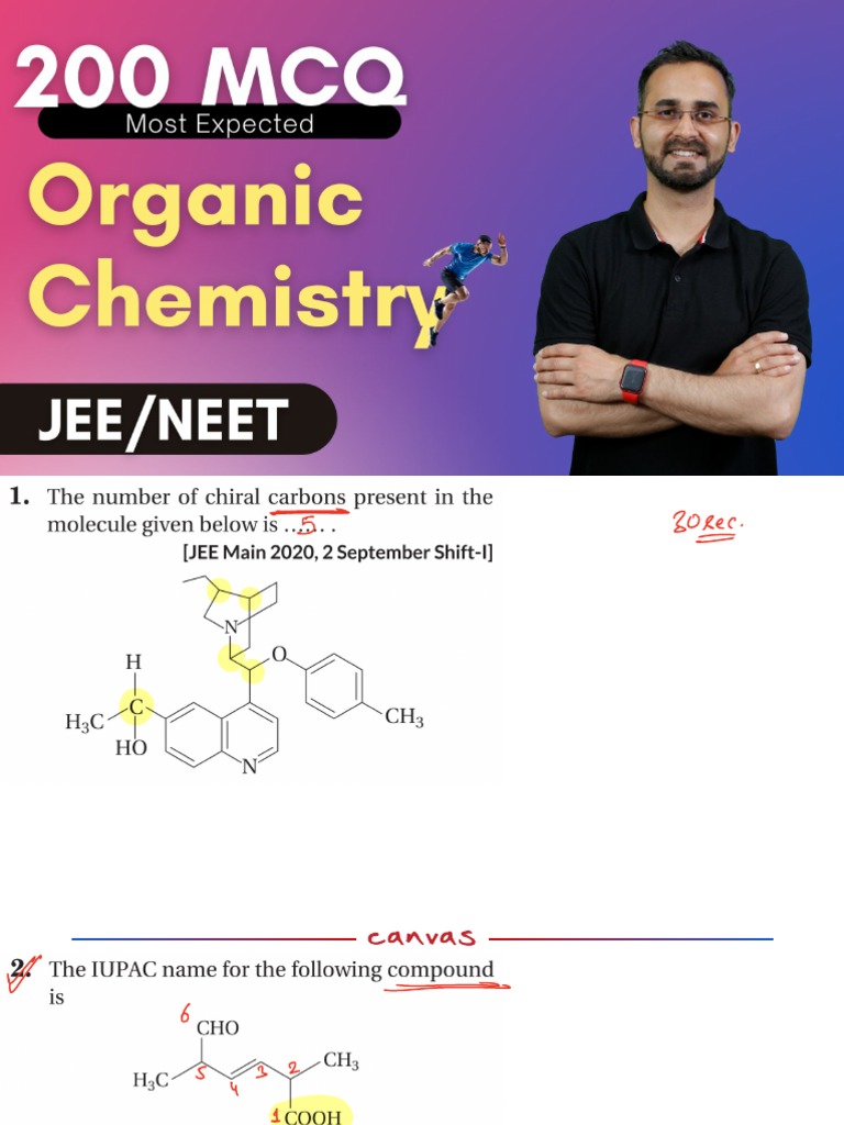 200 MCQ - Organic Chemistry - Part 1 Notes | PDF