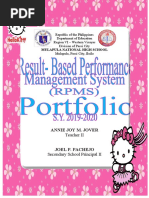 Rpms Portfolio Sample 2 | PDF | Lesson Plan | Teachers