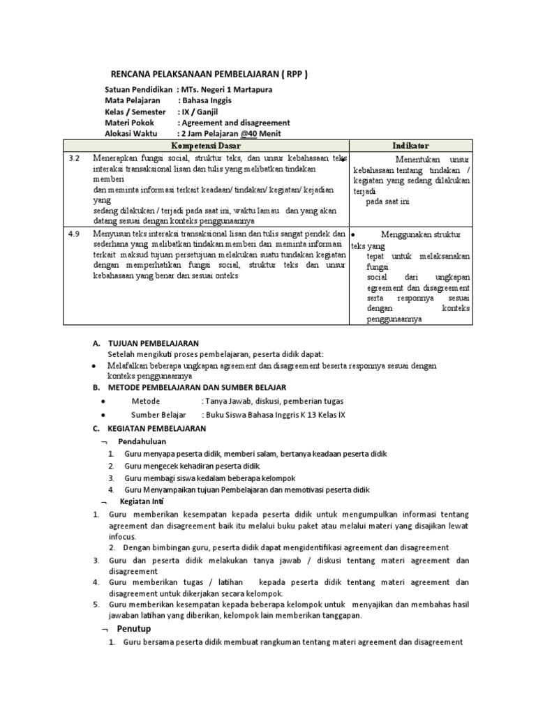 RENCANA PELAKSANAAN PEMBELAJARAN Mutia | PDF