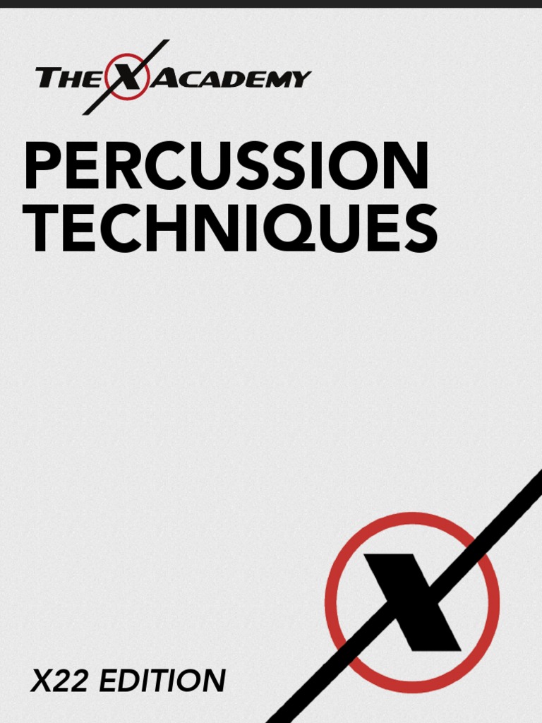 X22 Technique Packet - Percussion | PDF | Musical Instruments