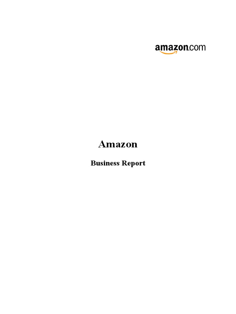 Amazon Business Report | PDF | Sustainability | Leadership
