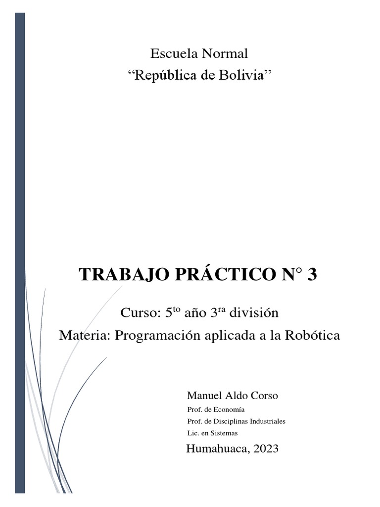 Programacion Aplicada-Tp3-Repetir y para | PDF