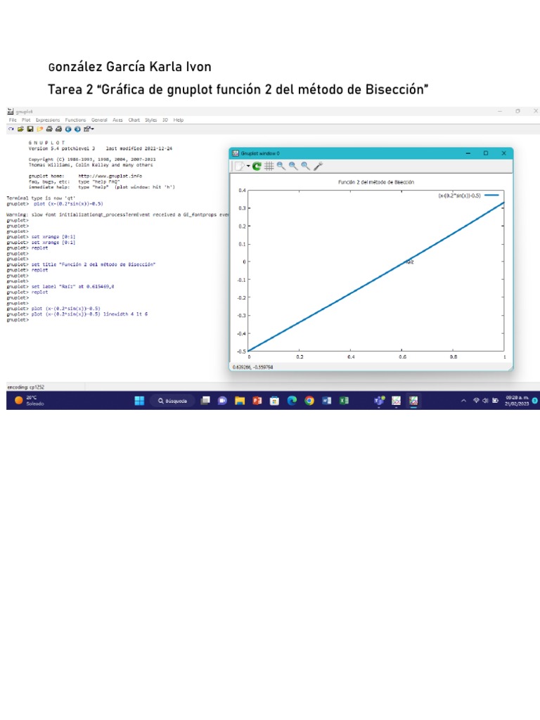 Onzález García Karla Ivon Tarea 2 "Gráfica de Gnuplot Función 2 Del ...