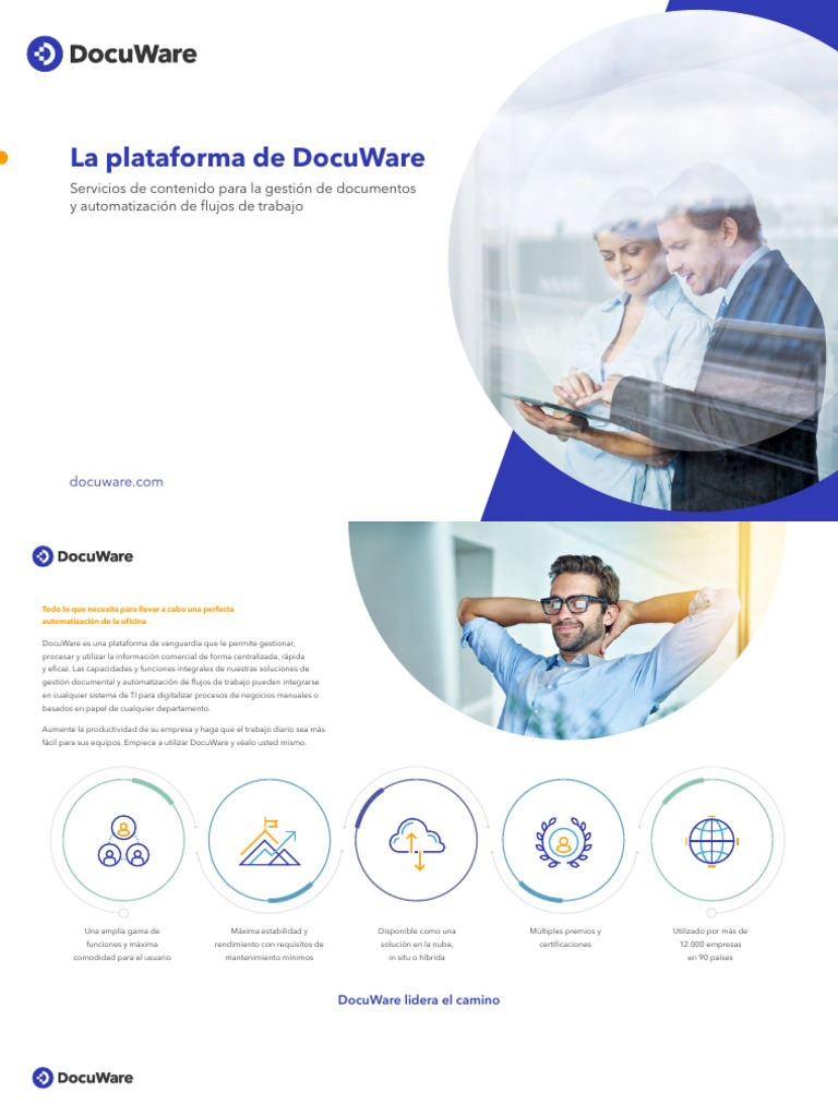 DocuWare Product Brochure (ES) | PDF | Computación en la nube | Archivo de computadora