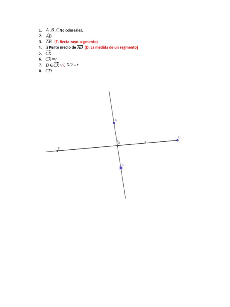 Bisección de un segmento | PDF