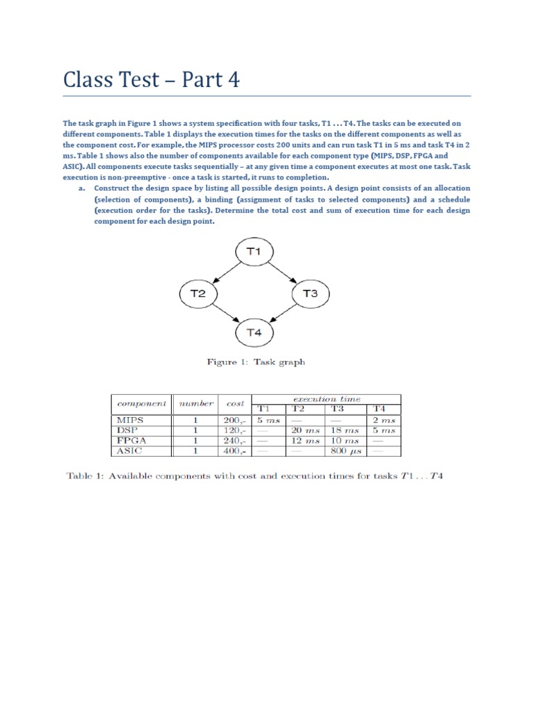 ClassTest Part4 | PDF