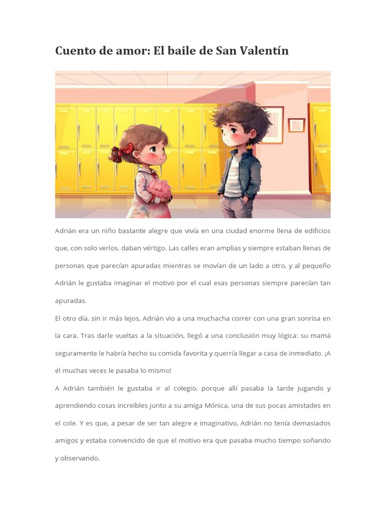 Cuento de Amor | PDF | Amor | día de San Valentín